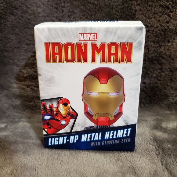 Marvel | Toys | Marvel Iron Man Lightup Metal Helmet With Glowing Eyes ...